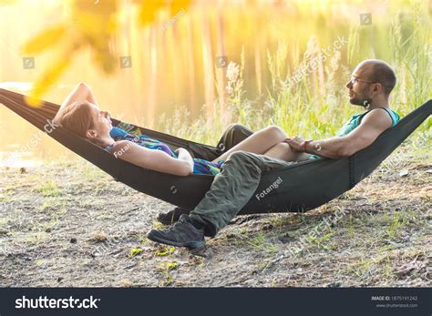 Portrait Camping Resting Man Woman Lying Stock Photo Edit Now 1875191242