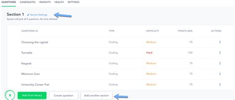 Section Based Testing HackerRank Support Center
