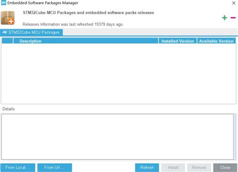 Software Packs All Option Missing For Stm32cube Stmicroelectronics Community
