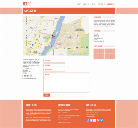 Free Jetro PSD Responsive Html Template Free Download