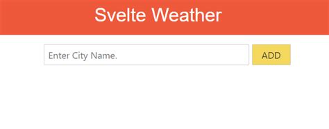 Create A Weather Application In Svelte By Jangwook Kim Javascript