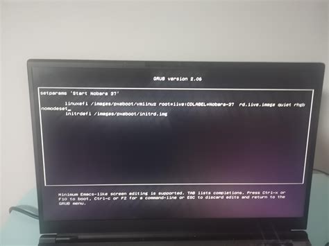 Trouble Using Boot Command Nomodeset Rnobaraproject