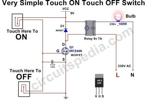 Touch Switch Circuit Diagram