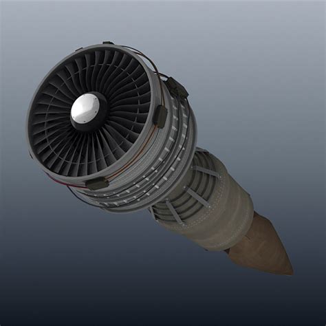 Jt9d Jet Engine 3d Model