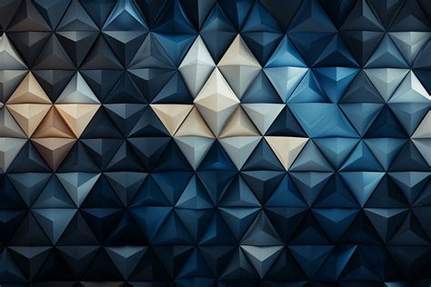 Triangle Polygon Pattern Metallic Wall Graphic By Saydurf · Creative Fabrica