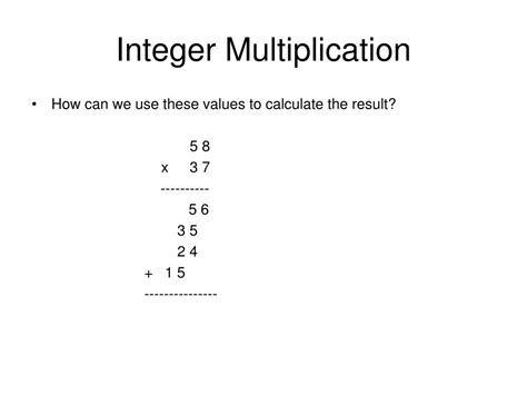Ppt Integer And Fixed Point Addition And Multiplication Powerpoint