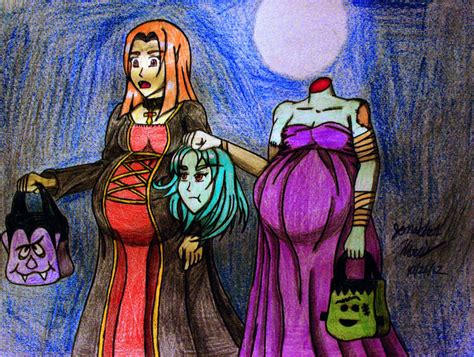 Pregnant Monster Trick Or Treating By JAM On DeviantArt
