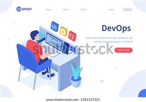 Programmer Work Concept Can Use Web Stock Illustration 1381337321 Shutterstock