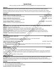 ECE UPCP Resume Template And Guide Pdf Kushal Desai Lenox RD NE Apt A
