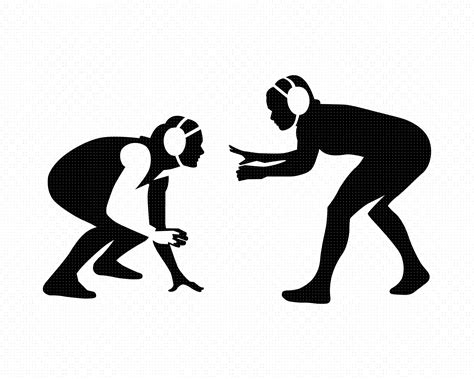 Female Wrestling Svg Womens Wrestling Clipart Female Wrestlers Png
