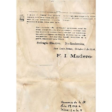 ⑤ El 15 De Octubre De 1910 Madero Y Sus Colaboradores Acordaron El