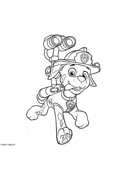 Paw Patrol Marshall Coloring Pages To Printable