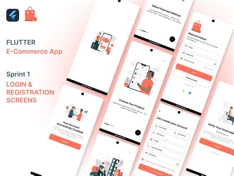 E Commerce App Sprint 1 Login And Registration Design Created Using