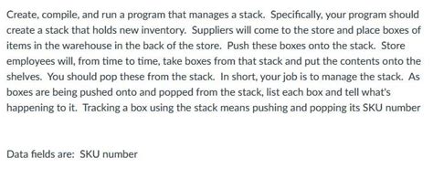 Solved Create Compile And Run A Program That Manages A