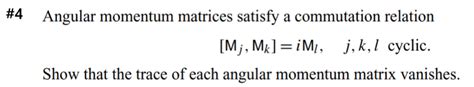 solved write on paper plz 4 ﻿angular momentum matrices