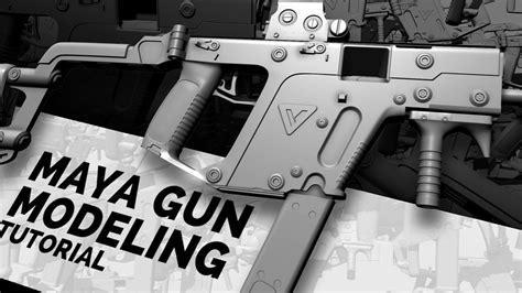 gun modeling in maya part 1 hard surface modeling tutorial youtube