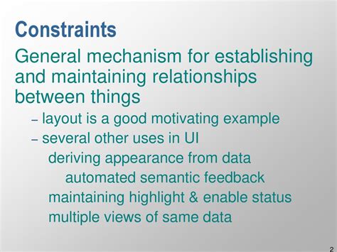 algorithms for constraint satisfaction in user interfaces scott hudson