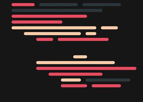 Code Screen Vector Illustration Flat Cartoon Coding Lines Simulation Stock Vector By ©yuriy