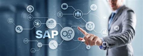 Sap Intelligent Robotic Process Automation System Software Automation Concept On Futuristic