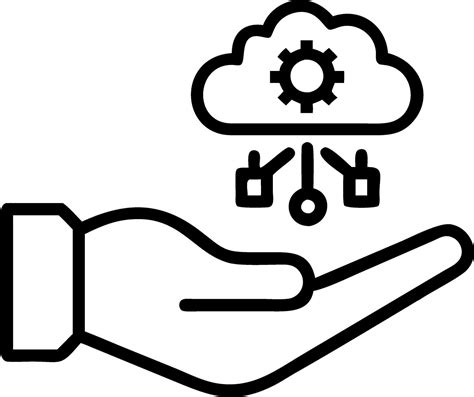 Hand Holding Holographic Erp Integration Cloud Icon Illustrating Erp Integration With Cloud In