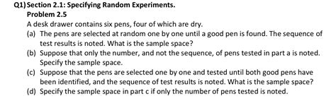 solved q1 section 2 1 specifying random experiments