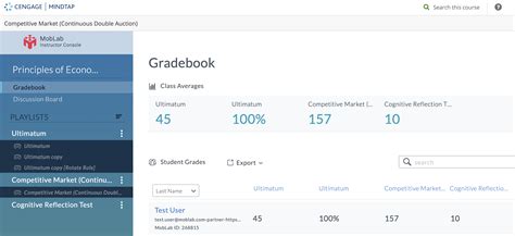 Mindtap From Cengage Using The Gradebook Moblab Support