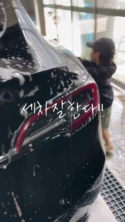 세차하는아이 테슬라 테슬라모델y 모델y 셀프세차 테슬라세차 Youtube