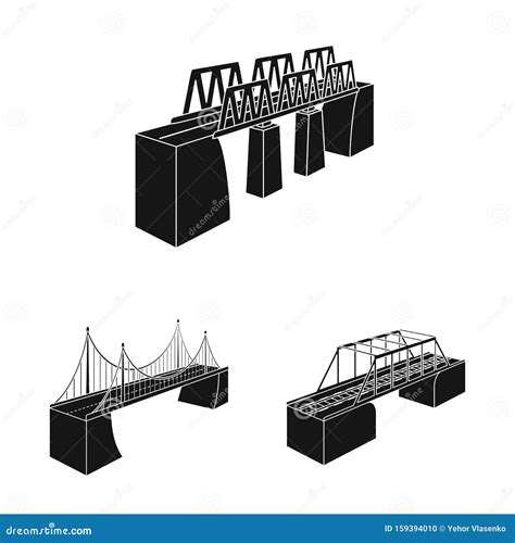 Vector Design Of Construct And Side Icon Set Of Construct And Architecture Stock Vector