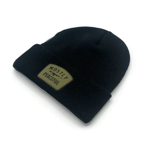 Mostly Peaceful Beanie Shield Republic