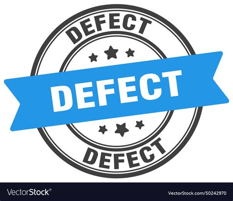 Defect Stamp Label On Transparent Royalty Free Vector Image