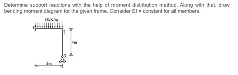 Solved Determine Support Reactions With The Help Of Moment