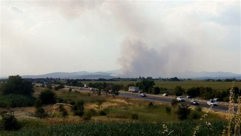 Дъждът подпомогна гасенето на пожара между селата Овчеполци и Цар Асен Pa Media