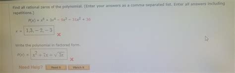 Solved All The Real Zeros Of The Given Polynomial Are Chegg Com