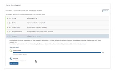 Vmware Vsphere 8 Update 2 New Upgrade Process For Vcenter Server Details Esx Virtualization