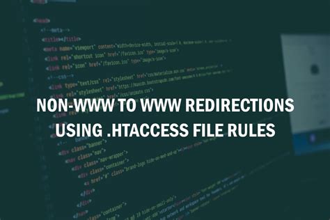Non To Redirections Using Htaccess File Rules Nenad Pantelic