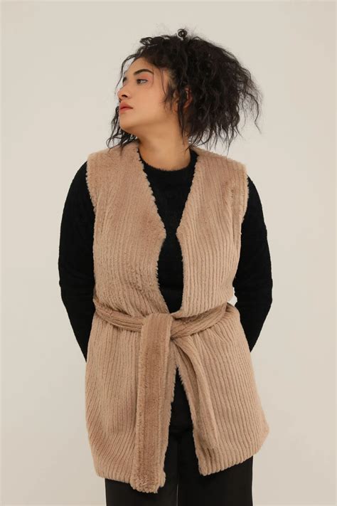 Veste En Fausse Fourrure Femme Zen Boutique En Ligne Tunisie