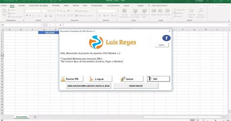 Importar XML CFDI Nómina 1 2 a Excel masivo El blog de Luis Reyes