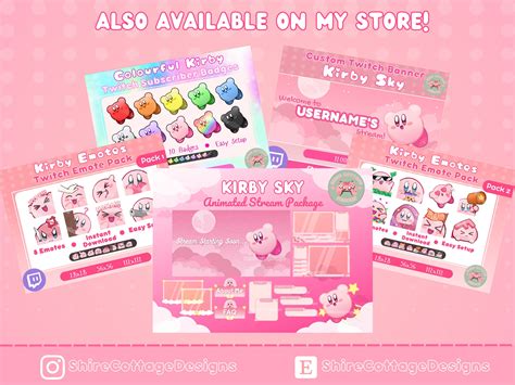 Kirby Pride Emotes Kirby Emotes Kirby Stream Pack Kirby Twitch Accessories Twitch Pride