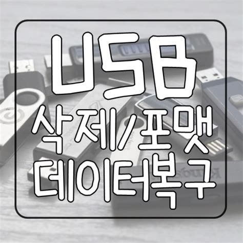 삭제파일복구 Usb 삭제포맷 복구하는 방법 네이버 블로그