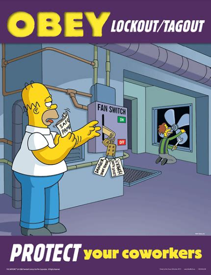 Simpsons Safety Posters