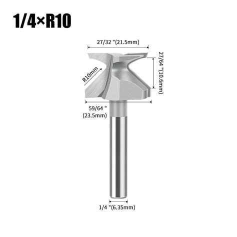 Integrated Arc Bending Router Bit R10 For Smooth Curves In For Woodworking A