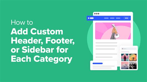 How To Add Custom Header Footer Or Sidebar For Each Category