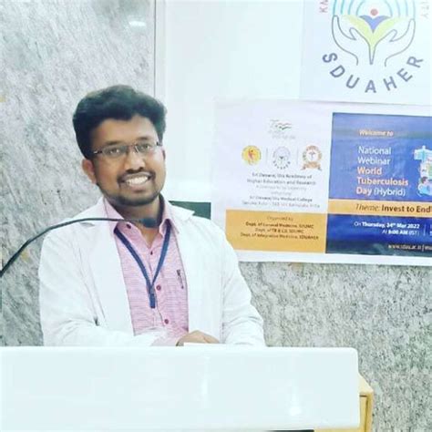 Srinivas M Research Scholar Doctor Of Philosophy Department Of Integrative Medicine