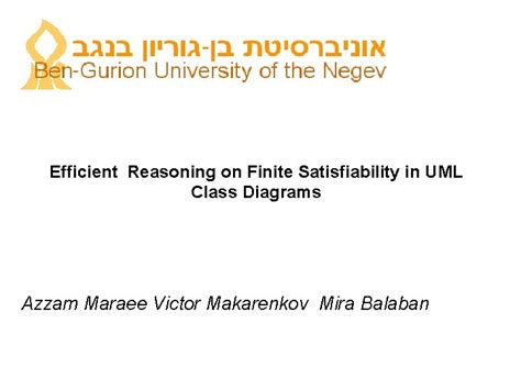 Efficient Reasoning On Finite Satisfiability In Uml Class