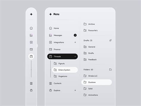 web sidebar menu by kawsar ahmed on dribbble in 2024 sidebar design ui design principles web