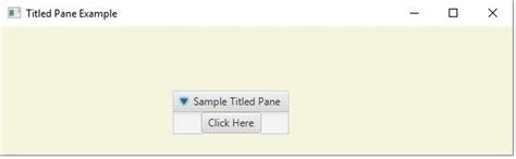 How To Create Titled Pane Using Javafx