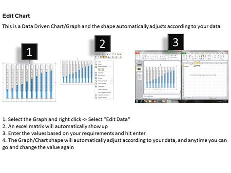0414 Thermometer Column Chart With 10 Stages Powerpoint Graph