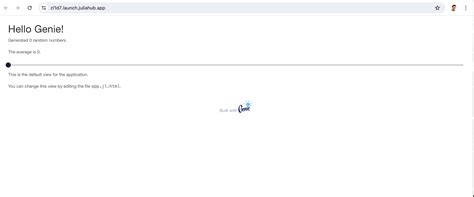 Genie App · Juliahub