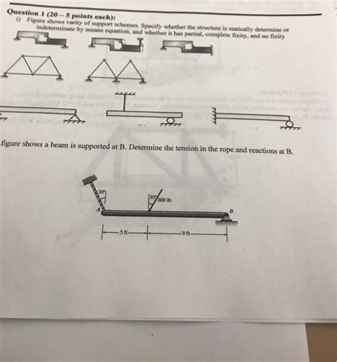 Solved Civil Engineering Statics I Need Help In Question 1
