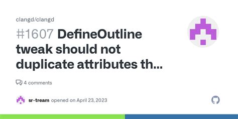 Defineoutline Tweak Should Not Duplicate Attributes That Appear At The End Of The Function